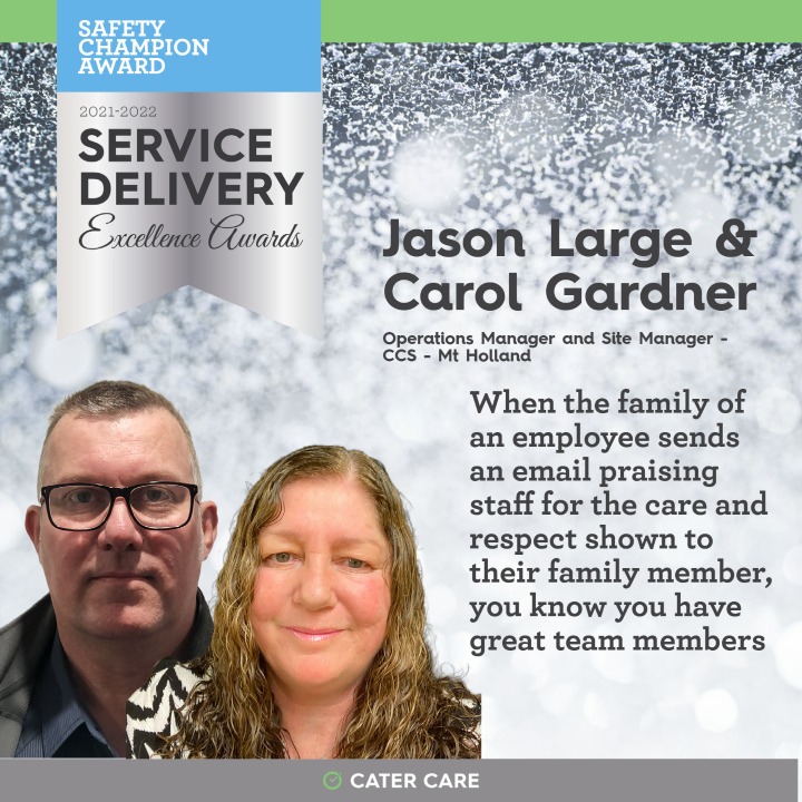 Service Delivery Excellence Awards - Cater Care