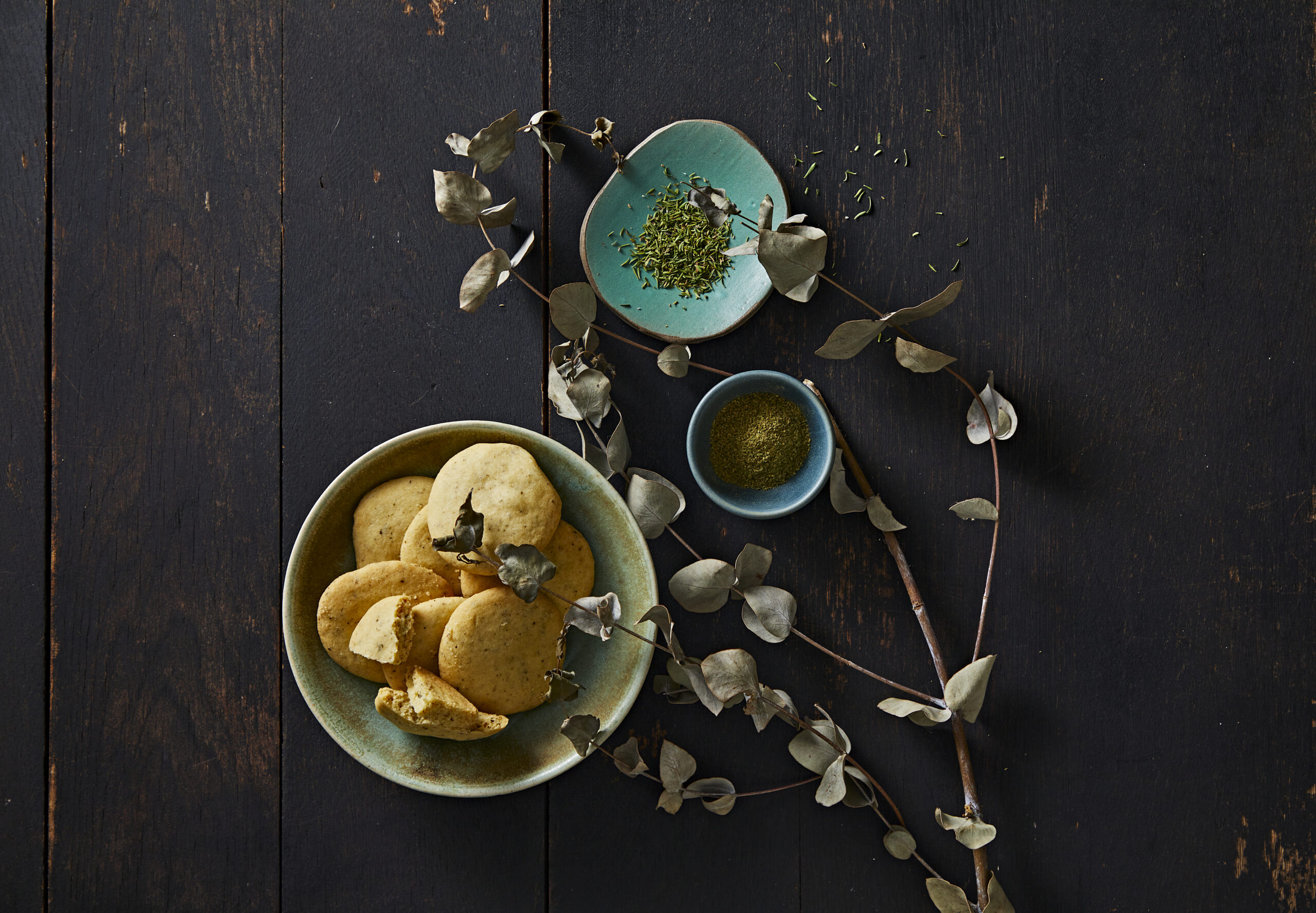 Lemon Myrtle and White Kunzea Butter Shortbread